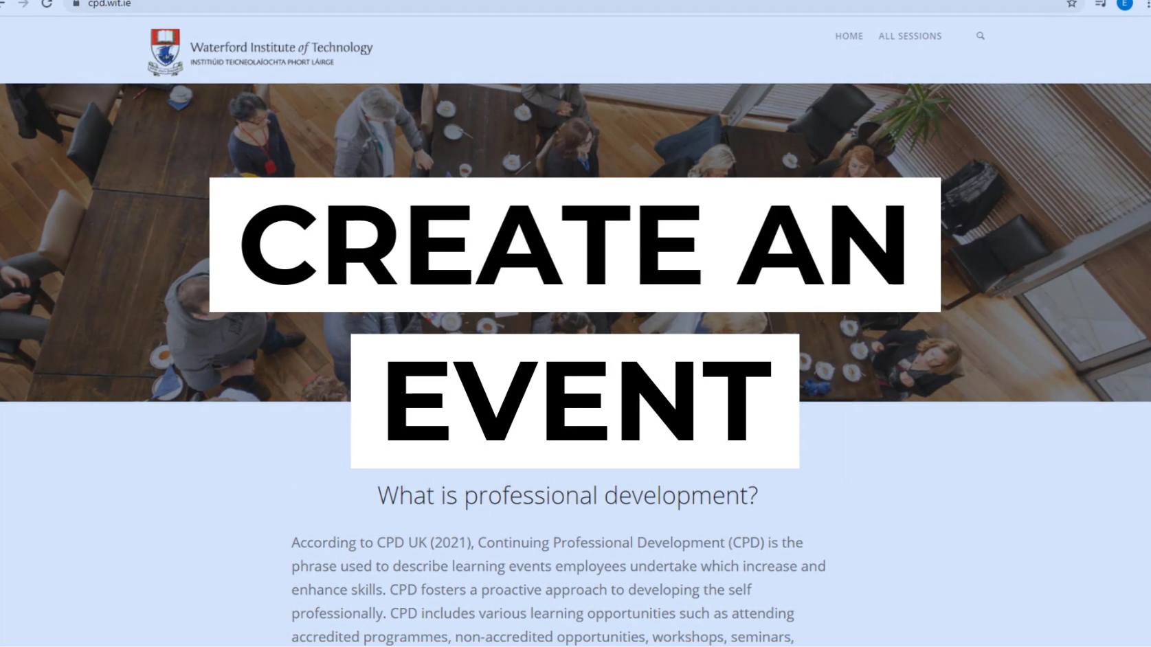 How To Guides for Admins - SETU CPD Portal